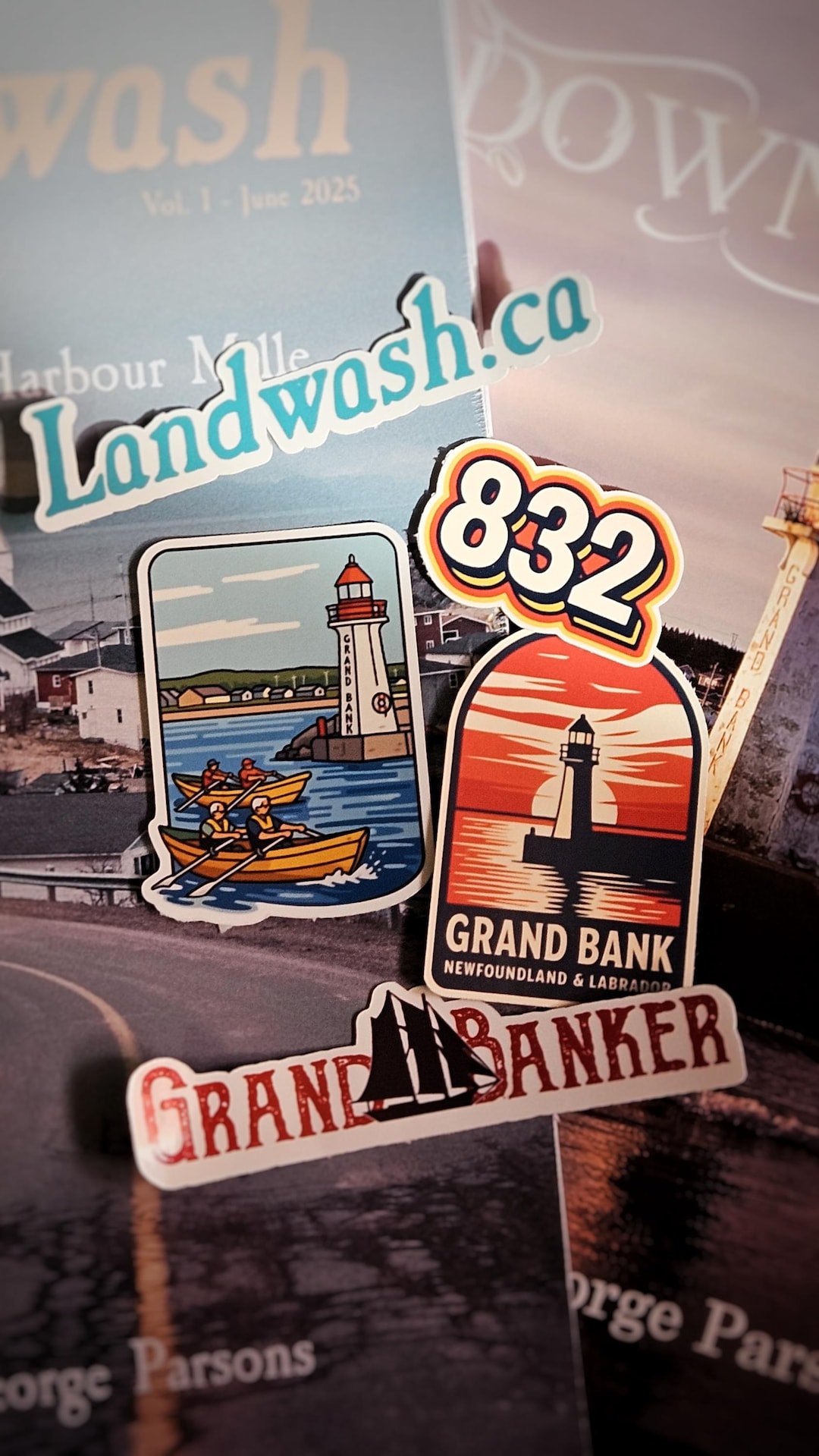 Grand Bank Newfoundland Sticker Pack: Waterproof Vinyl Decals - Etsy