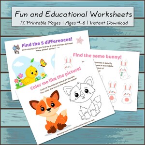 Printable Preschool Activity Book for Kids Ages 3–6 – Fun and ...
