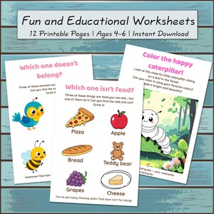 Printable Preschool Activity Book for Kids Ages 3–6 – Fun and ...