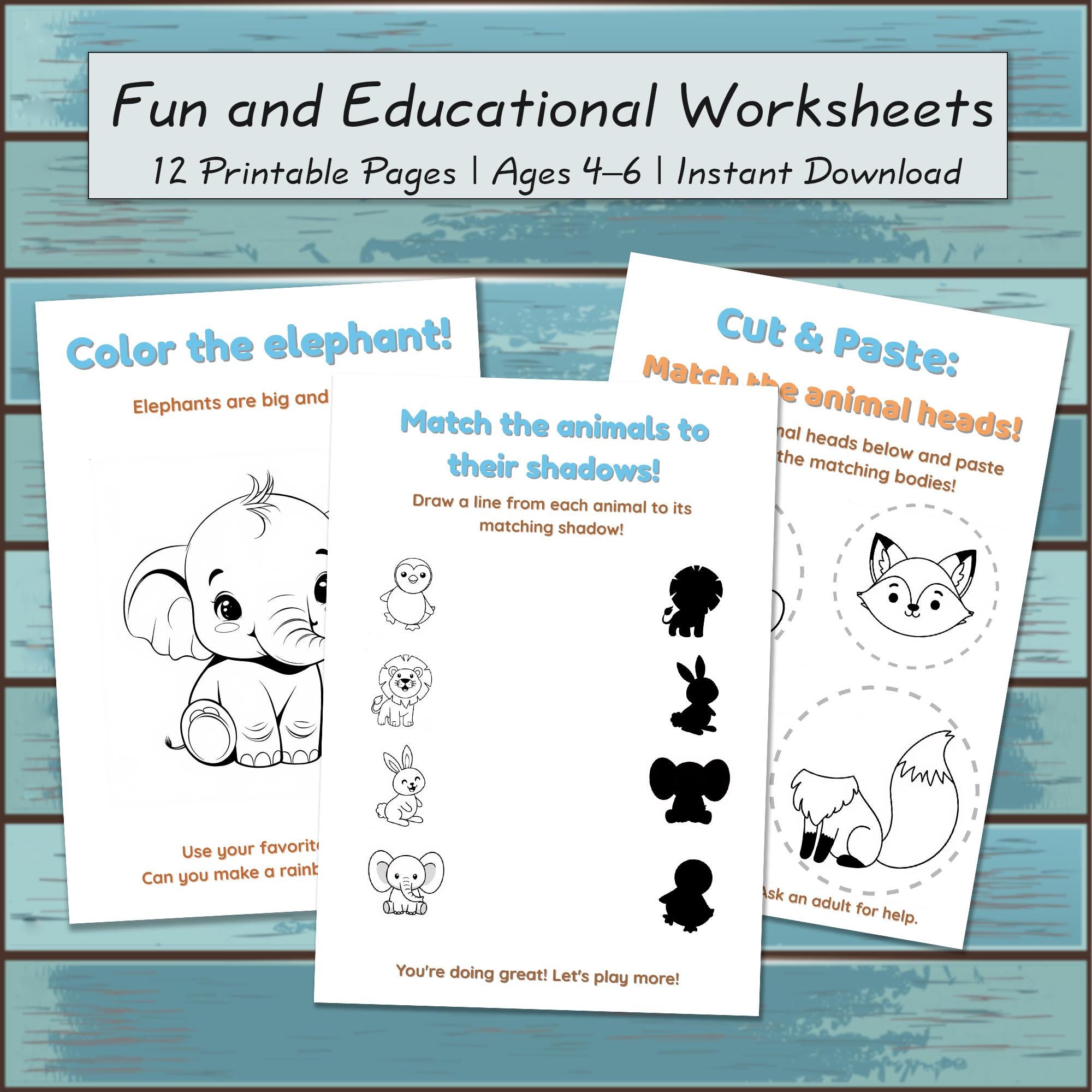 Printable Preschool Activity Book for Kids Ages 3–6 – Fun and ...