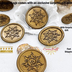 Rapunzel Theme Wax Seals, Tangled Sun Custom Wax Seals With Gift, Self ...