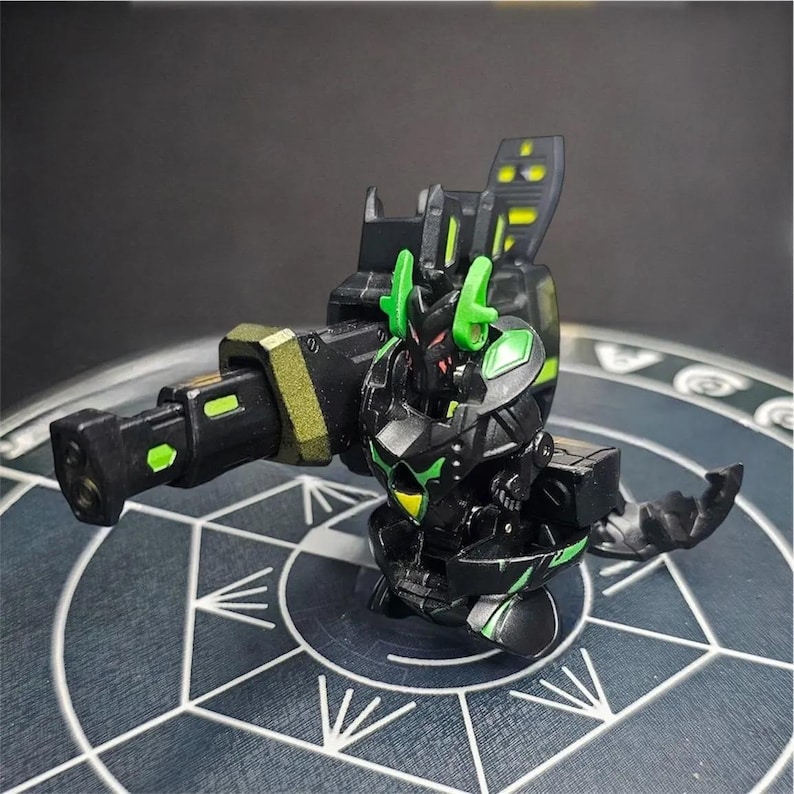 Bakugan B2 Darkus Linehalt & Boomix Battle Gear Combat Set Battle ...