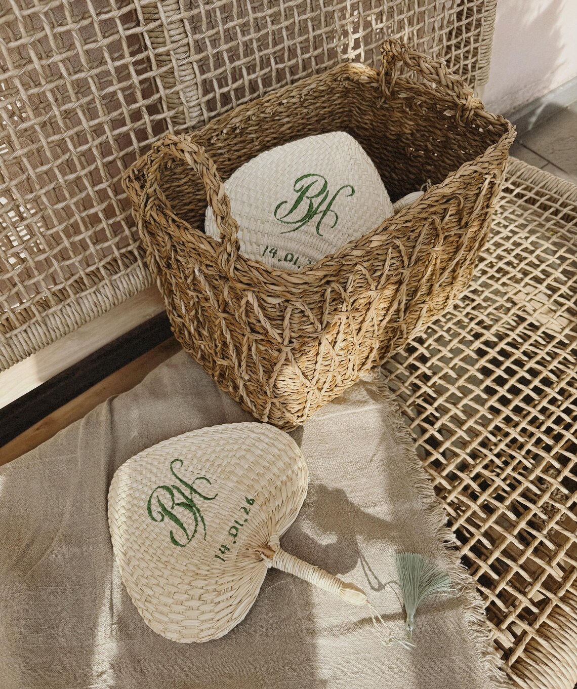 Personalized Emrboidered Calma Hand Fans – Bulk Wedding Favors & Event ...