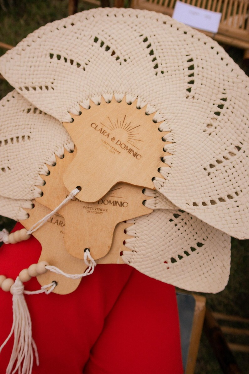 Personalized Sunset Hand Fans – Bulk Wedding Favors & Event Accessories ...