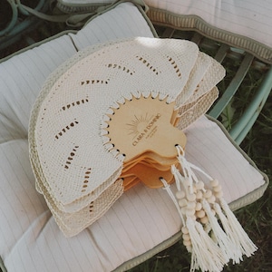 Personalized Sunset Hand Fans – Bulk Wedding Favors & Event Accessories ...