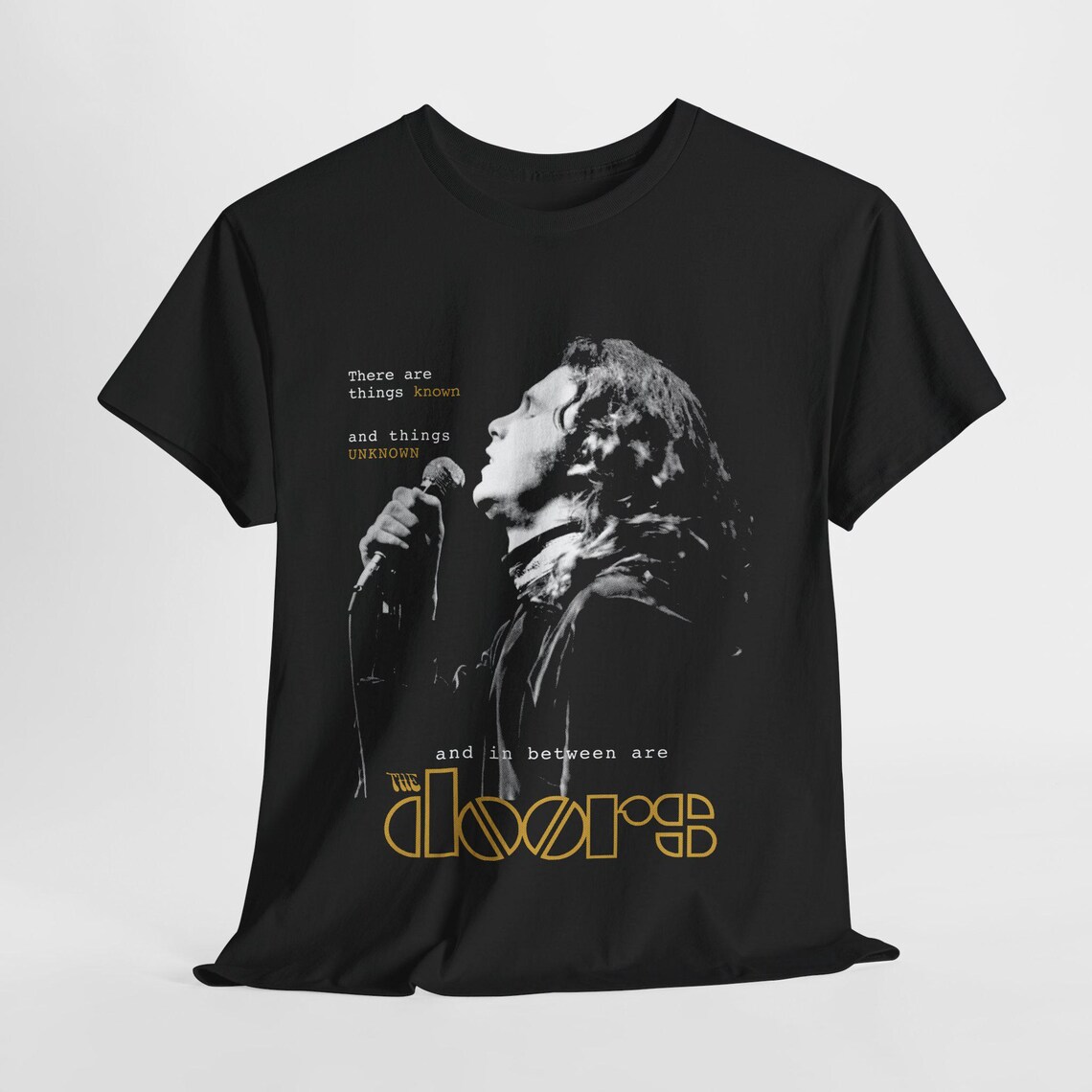 Vintage Jim Morrison Rock Tee: Unisex Cotton Graphic T-shirt - Etsy