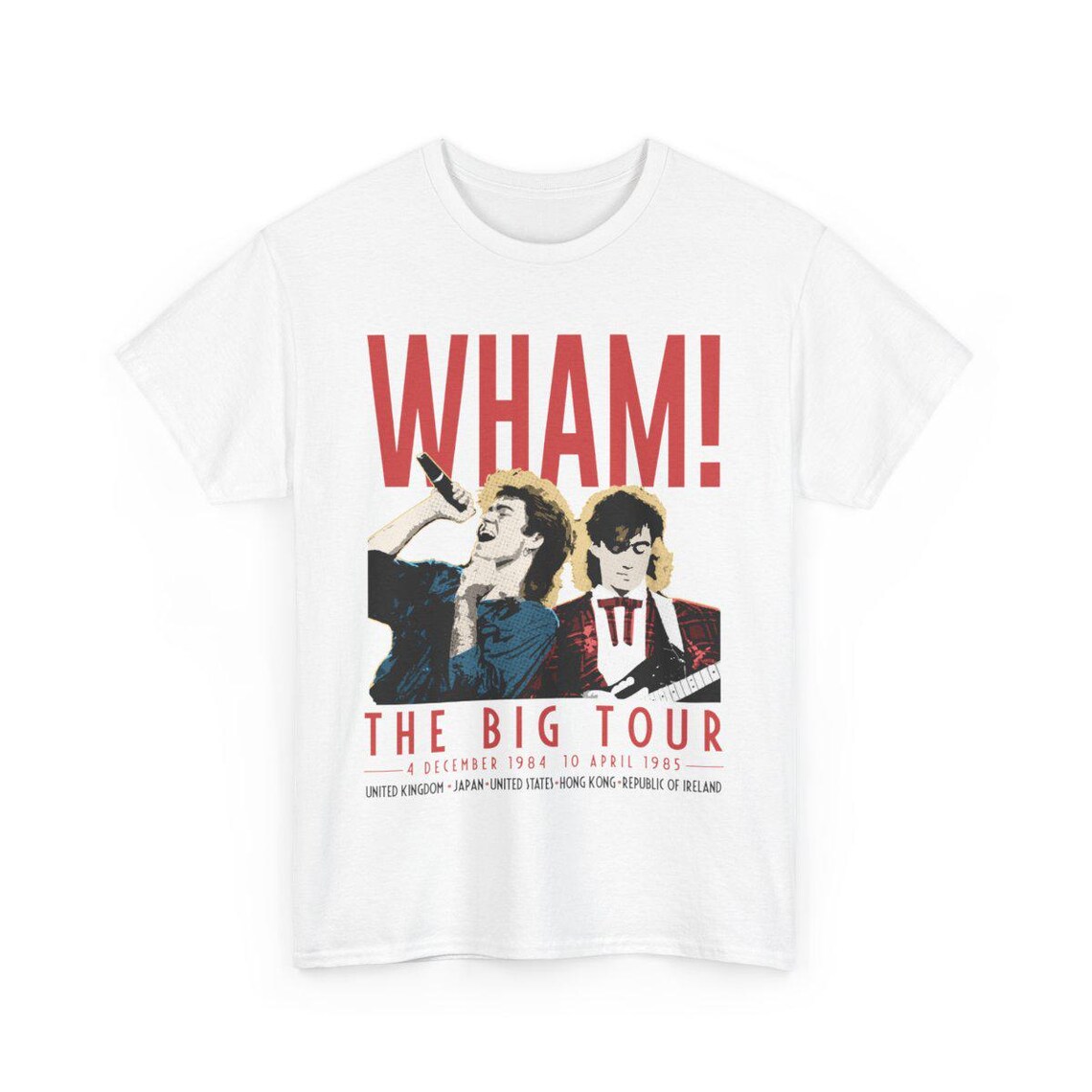 Wham Retro Tour T-shirt: Vintage 80s Band Tee - Etsy