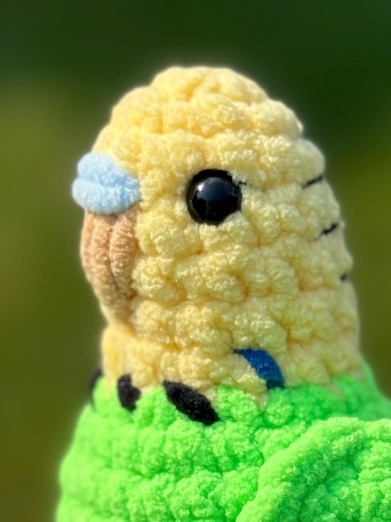 BUDGE the Parakeet/budgie Low-sew Crochet PDF Pattern/ Amigurumi/market ...