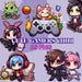 Gamer Chibi Characters Clip Art: Kawaii PNG Graphics (digital Download ...