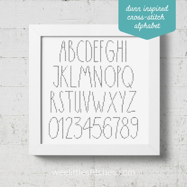 Stitched Alphabet - Etsy