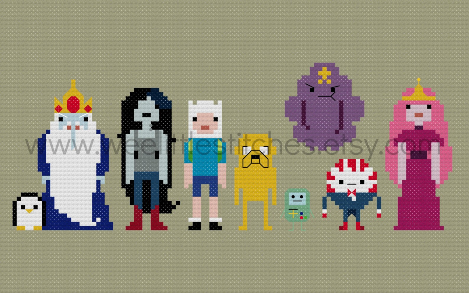 Adventure Time the original Pixel People PDF - Etsy