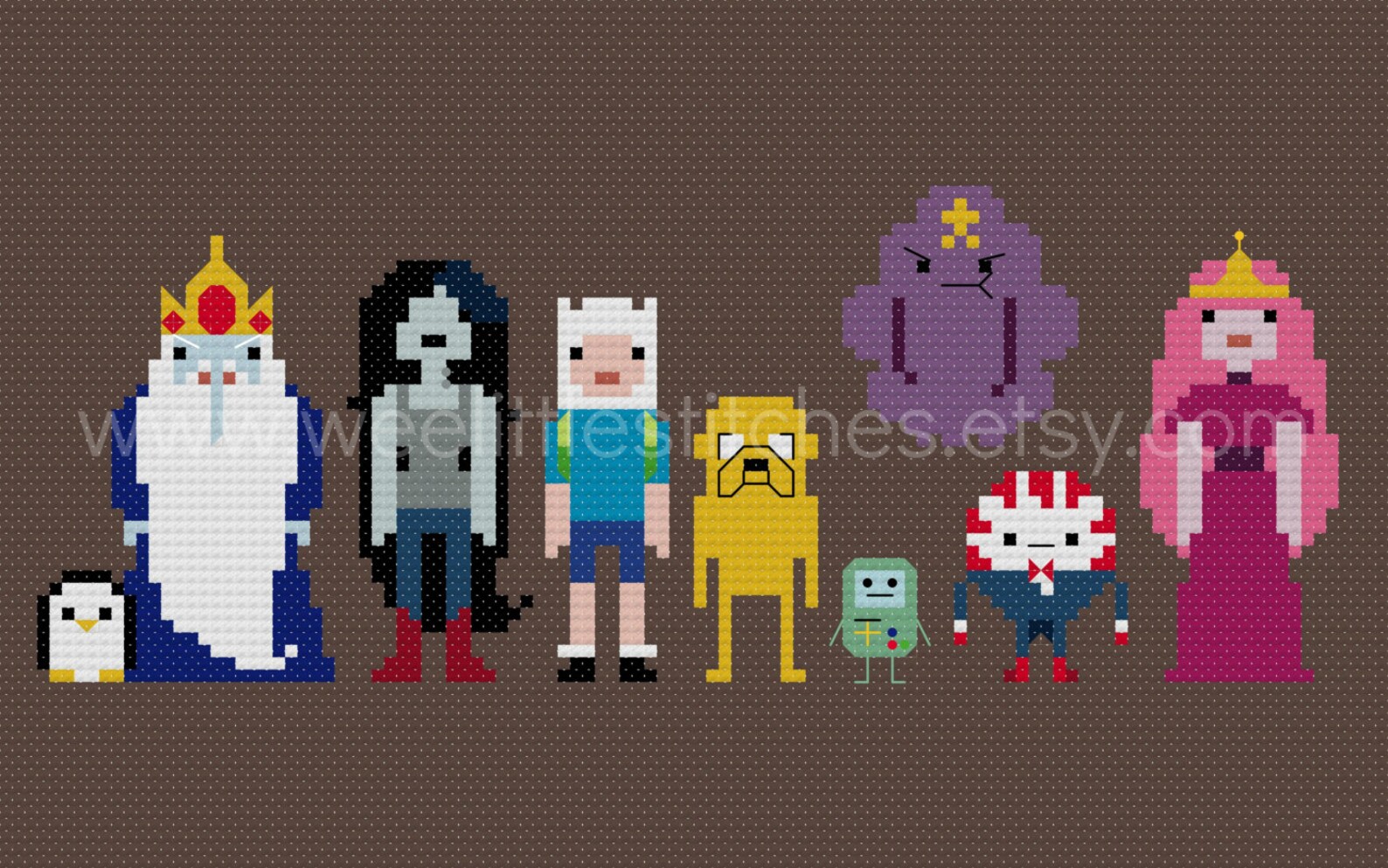 Adventure Time the original Pixel People PDF - Etsy