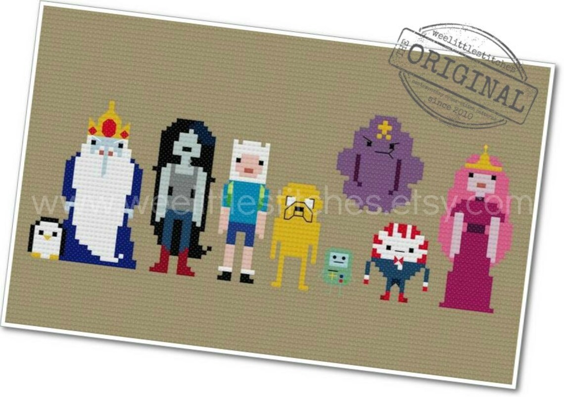 Adventure Time the original Pixel People PDF - Etsy