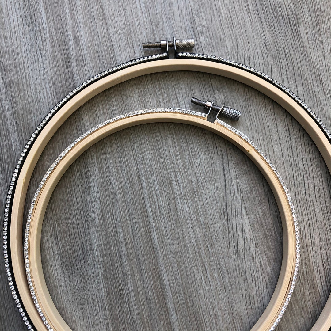 Rhinestone Embellished Embroidery Hoop Display Hoop - Etsy