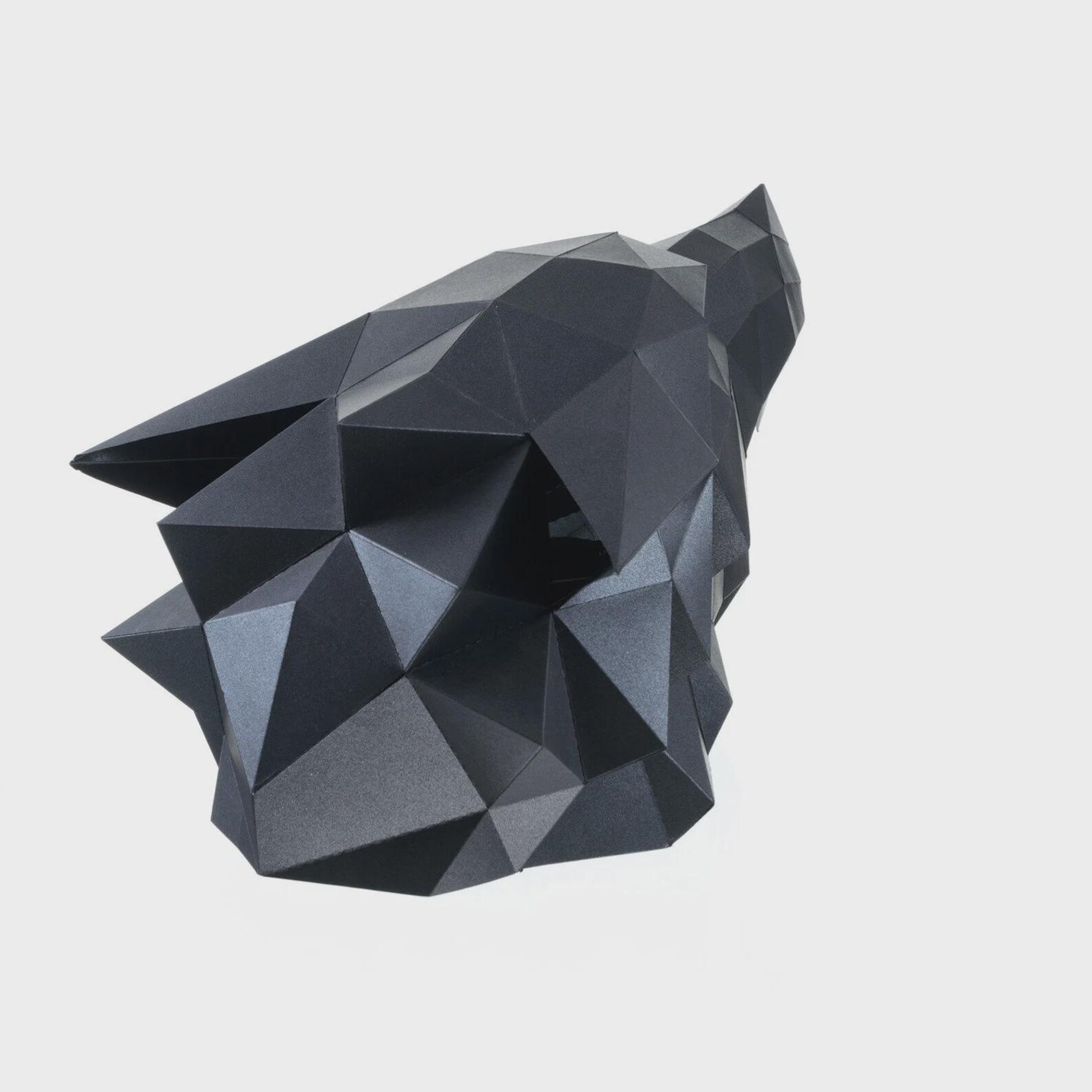 WOLF MASK Papercraft Pdf, DIY Wolf Paper Mask, Masquerade Mask, Party ...