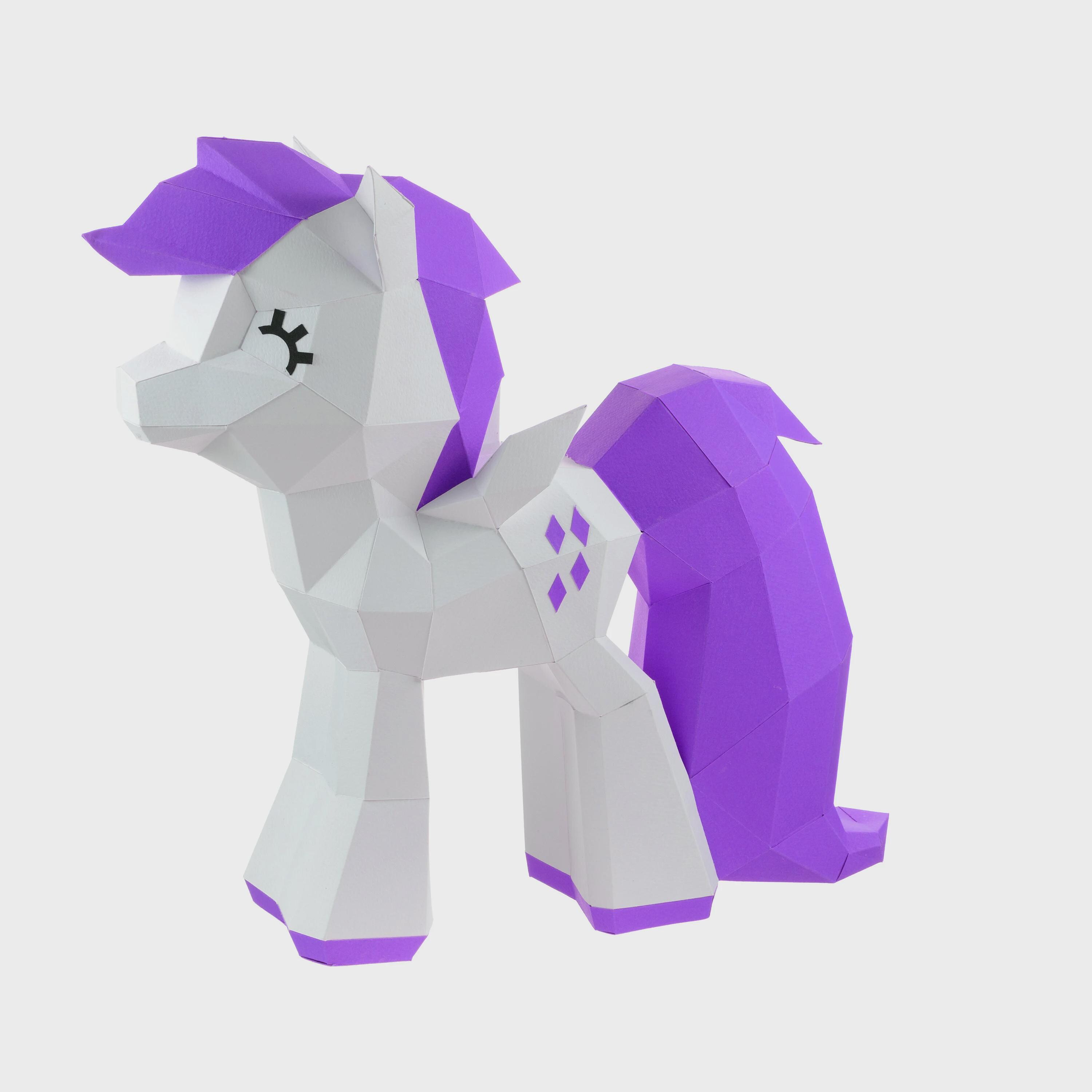 PONY Papercraft, Origami Horse, DIY, Papercraft Pdf Printable Template ...