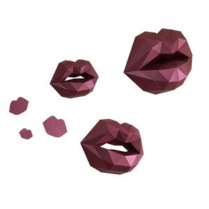 PAPERRAZ KISSES Pdf | Papercraft Pdf Printable Template Download | Kiss ...