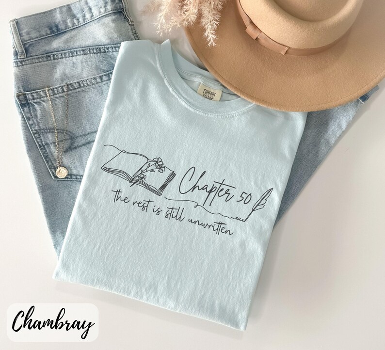 Inspirational Milestone Birthday Tee, Comfort Colors Chapter 50 ...