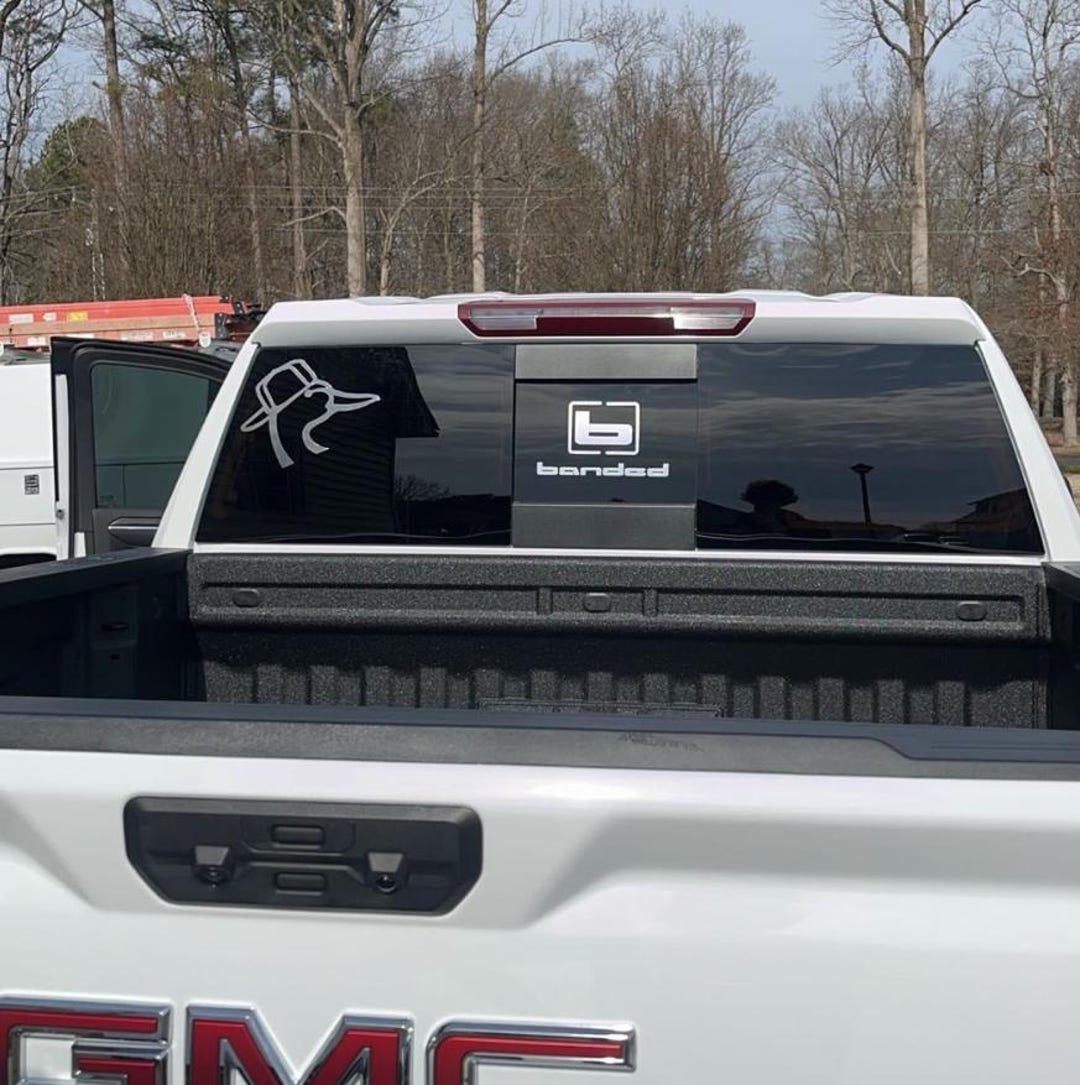 Mallard With Backwards Hat Decal for Truck or Car - Etsy