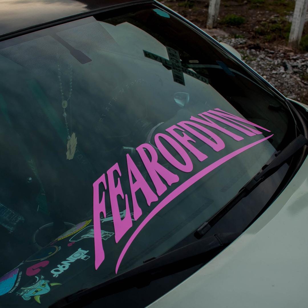 Fear of Dyin Windshield Banner Decal for Trucks or Cars - 24" - Etsy