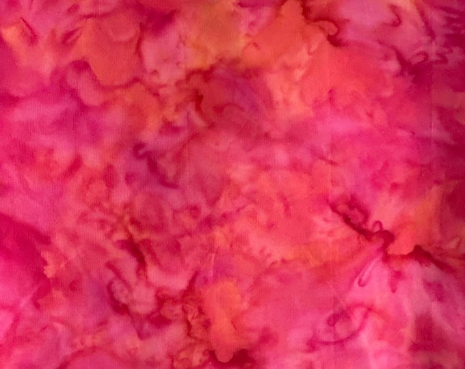Anthology Fabrics Lava Batiks Pink and Orange Batik Fabric FQ - Etsy