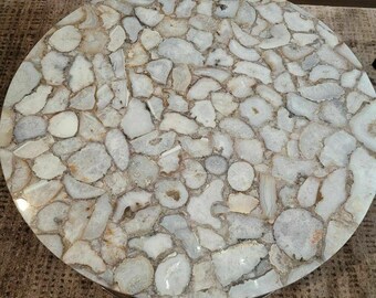 Agate Slab Desk, Natural Agate Stone Table, Rectangular Agate Table Top ...