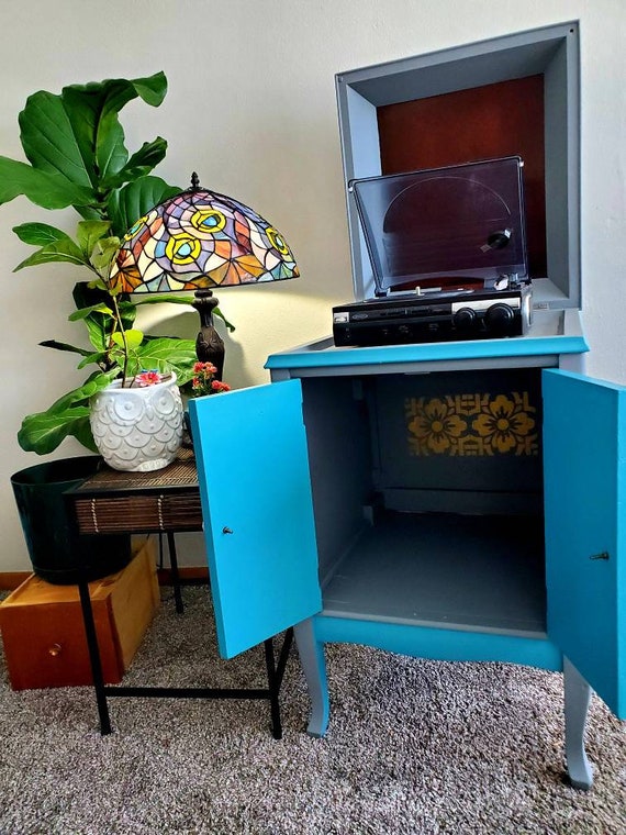 Columbia Updated Record Player Cabinet | Etsy