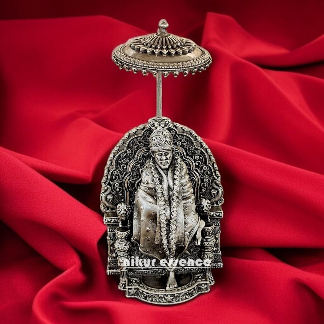 Pure Silver Shirdi Sai Baba, the Silver Light, Blessings of Sai Baba in ...