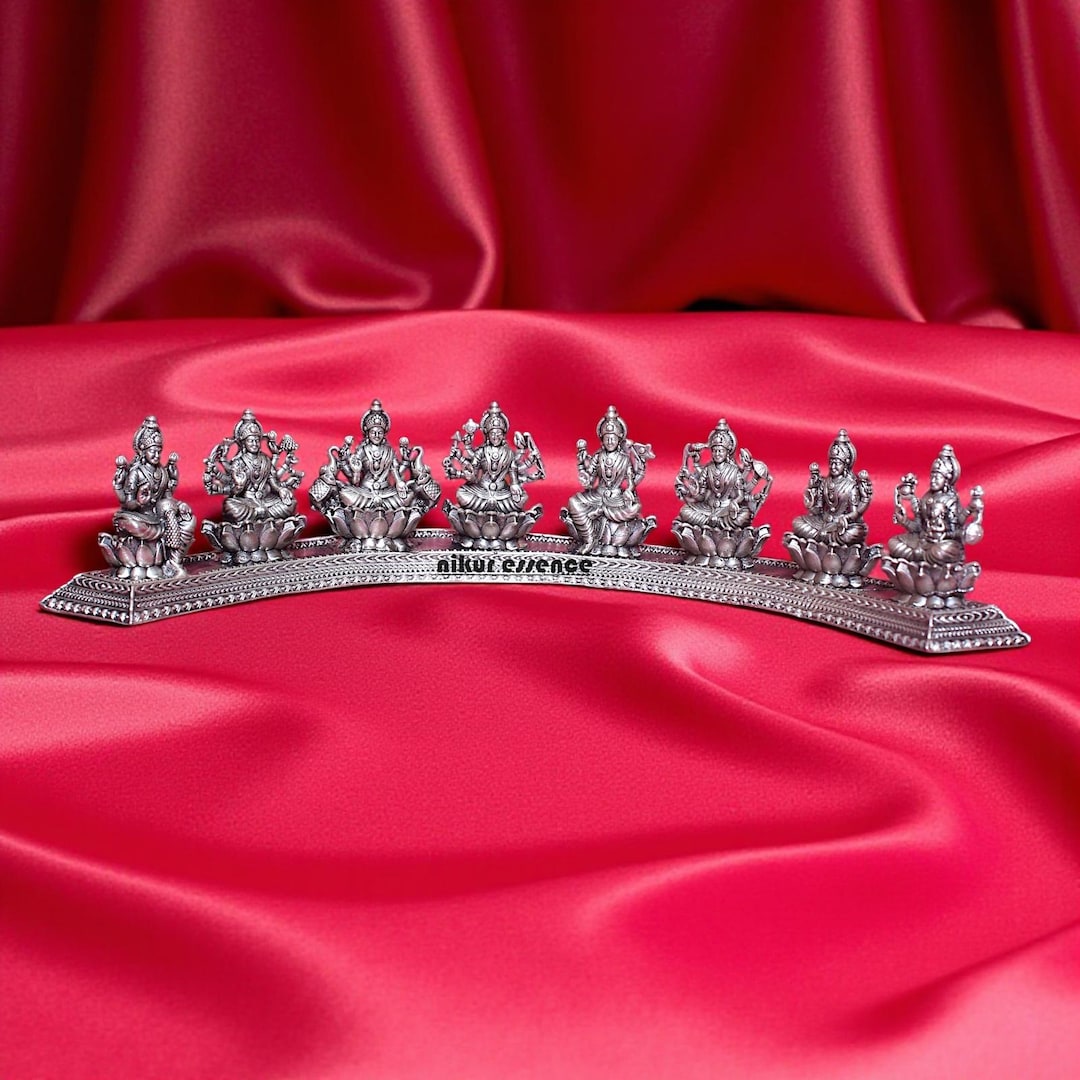 Pure Silver Handcrafted Bala Ji Astha Laxmi Idol, Lakshmi Devi, Dhan Ki ...