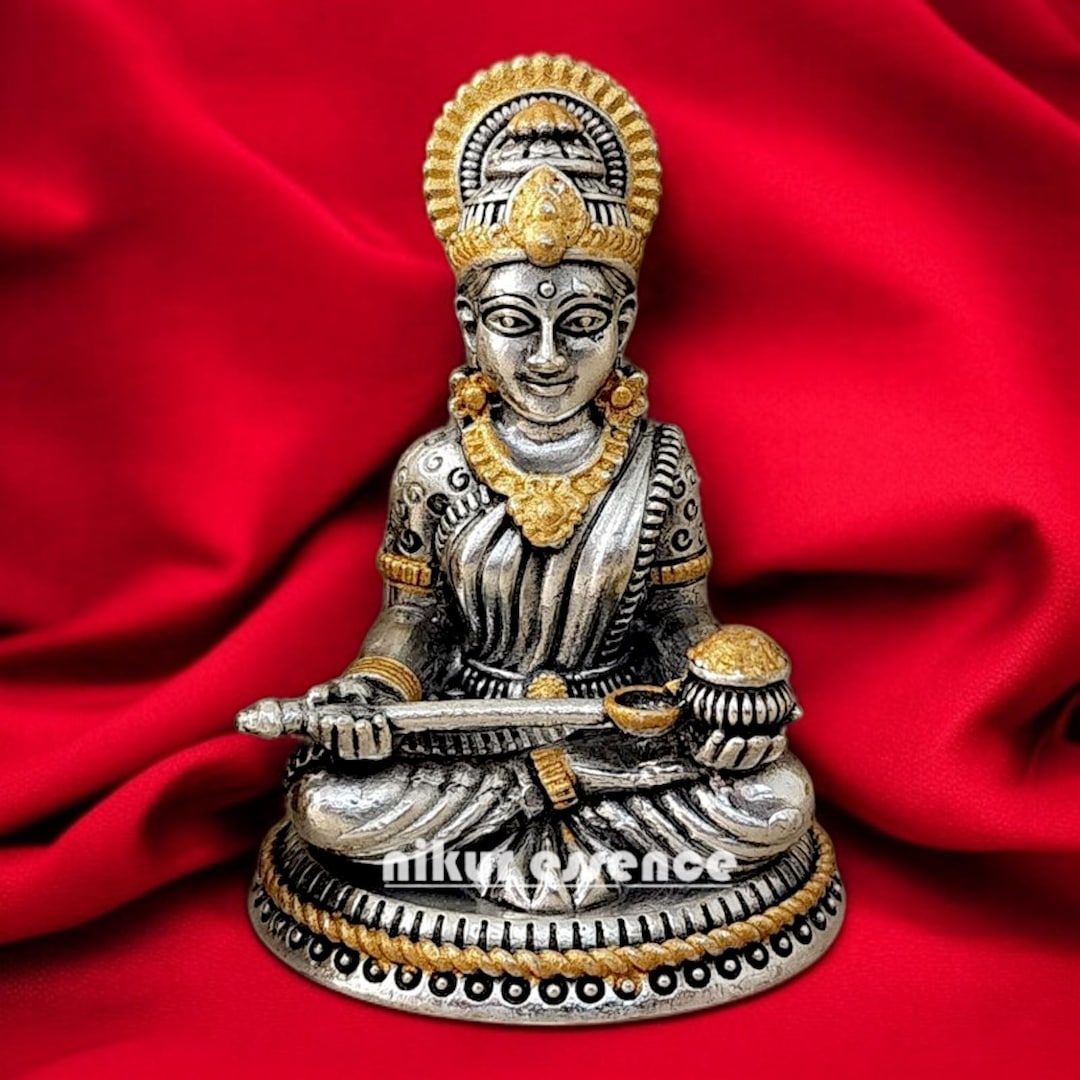 Pure Silver Annapurna Devi Idol, Pooja Decor, Housewarming and Home ...