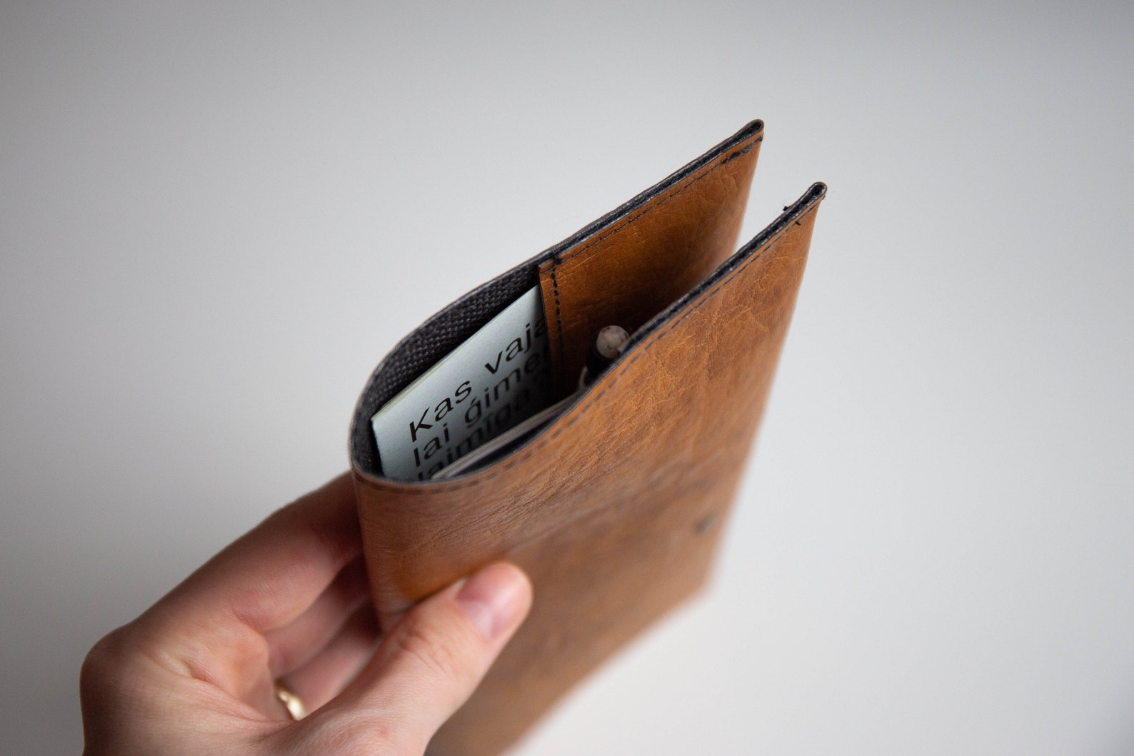 Rustic Faux Leather Tract/booklet Holder, Organizer, Business Card ...