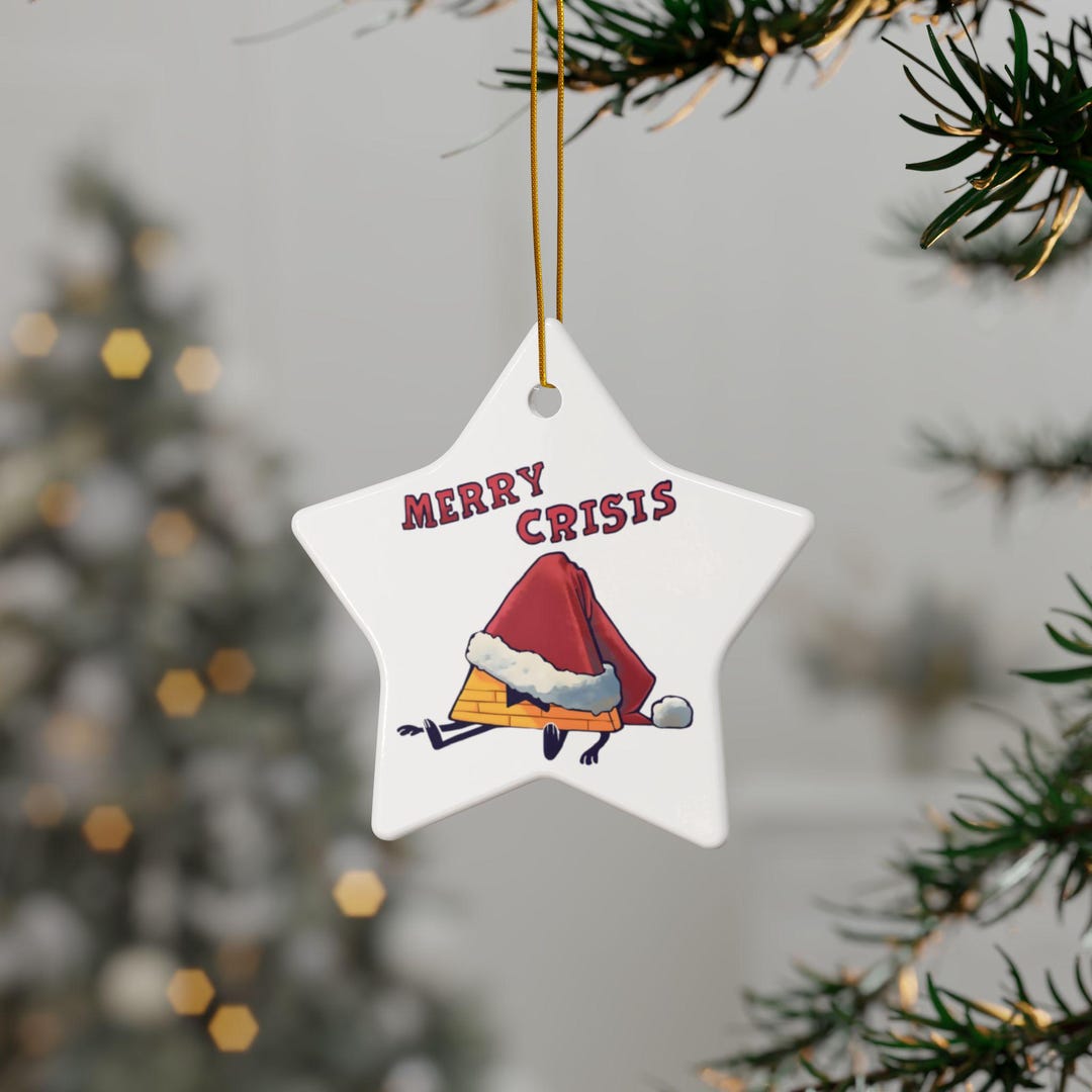 Gravity Falls Bill Cipher Ceramic Christmas Ornaments, Mystery Shack ...