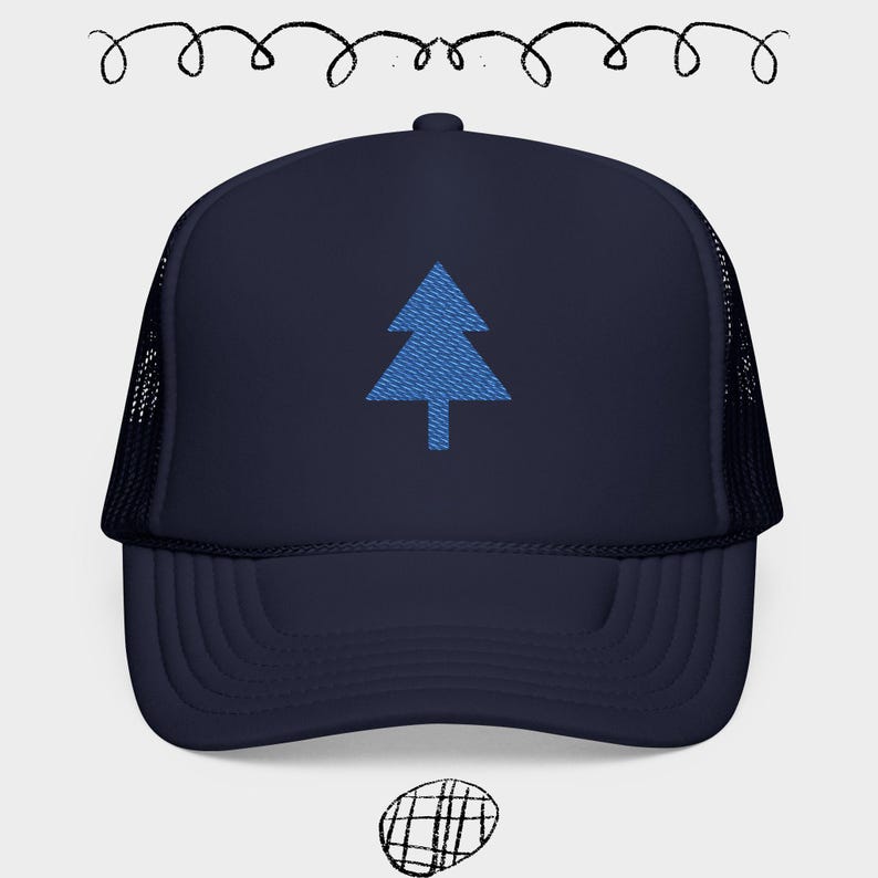 Gravity Falls Dipper Fan Made Embroidery Foam Trucker Hat, Cartoon ...