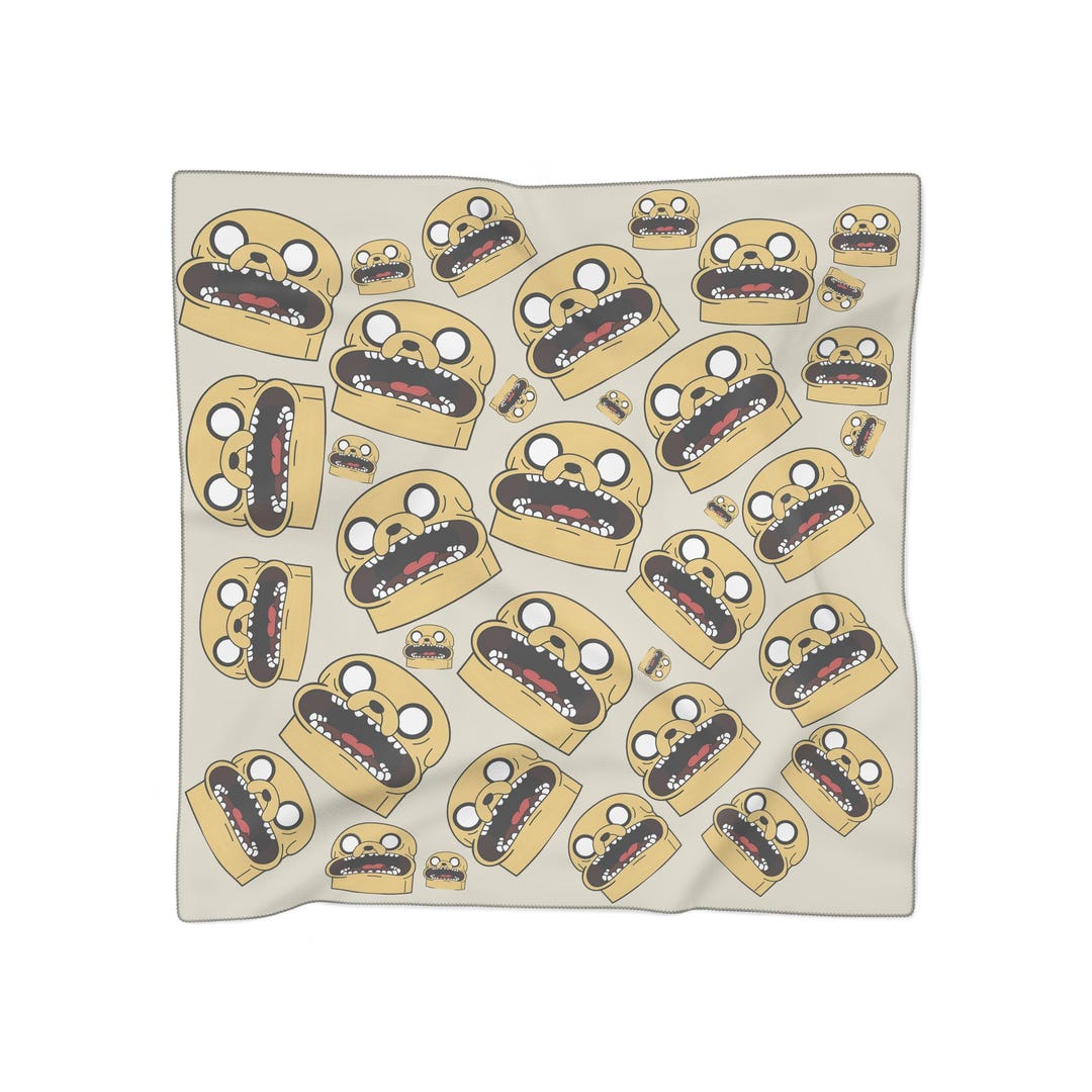 Adventure Time Jake Scarf: Funny Cartoon Fashion Accessory - Etsy