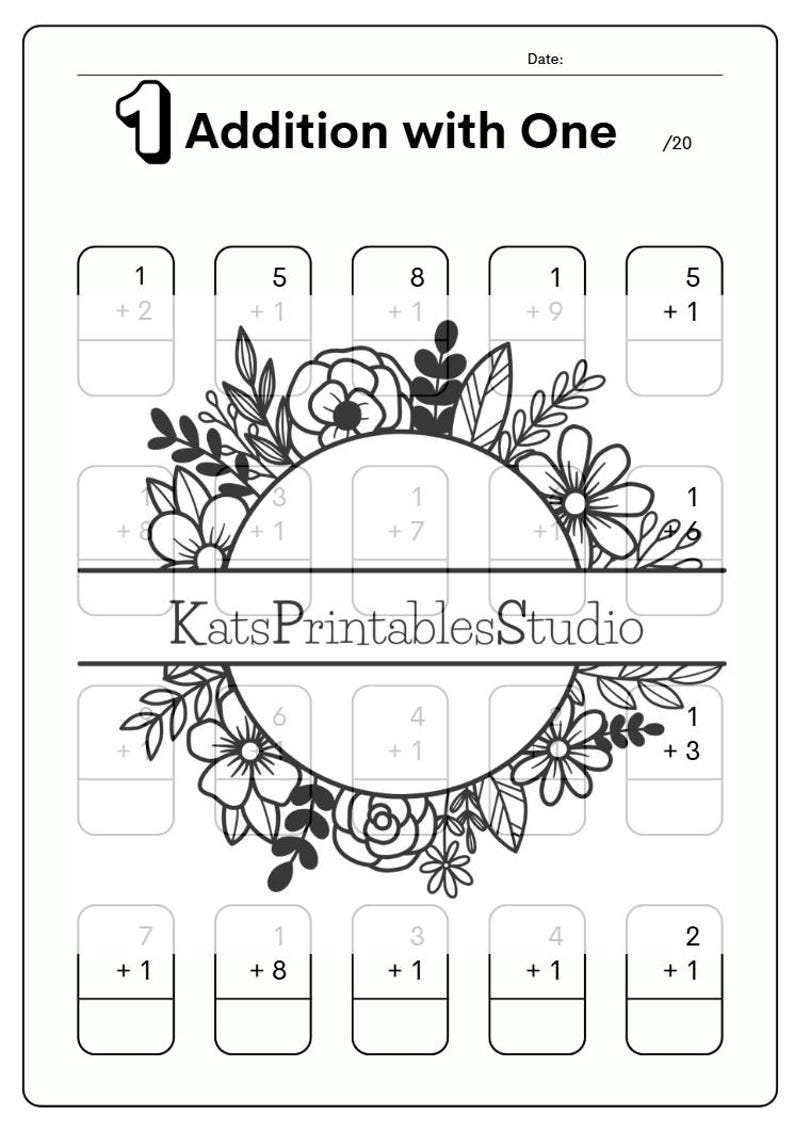 Addition and Subtraction Practice Pages - Etsy