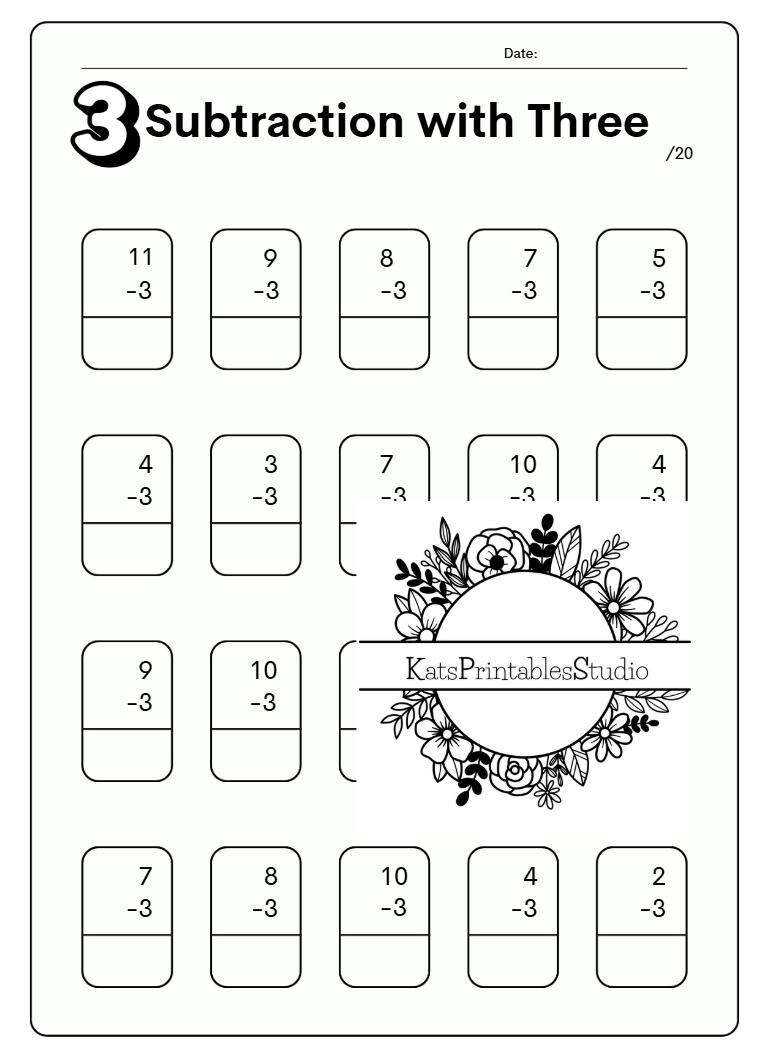 Addition and Subtraction Practice Pages - Etsy