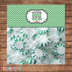 Back to School Teacher's Gift, You Were Mint to Be My Teacher, Sandwich ...