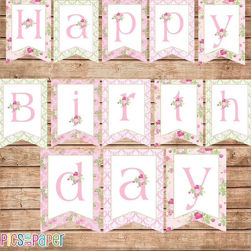 Shabby Chic Birthday - Etsy