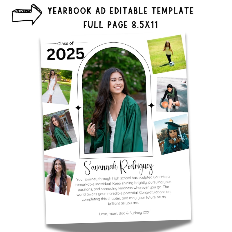 Senior Yearbook Ad - Etsy