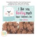 Valentine's Day Treat Bag Toppers Polar Bear I Like You Beary Much ...