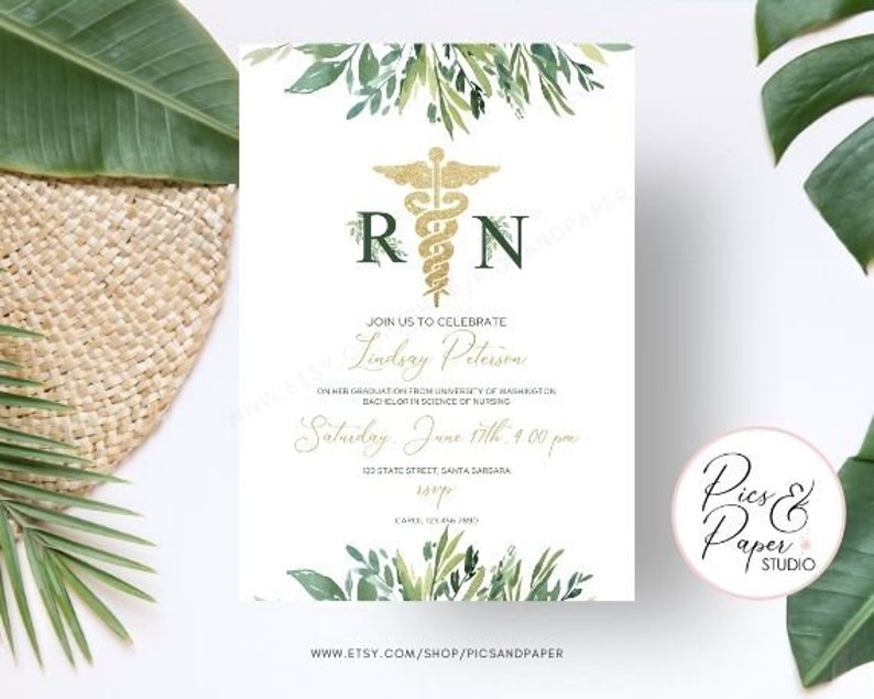 Nursing Pinning Ceremony Invitation Graduation Ceremony - Etsy