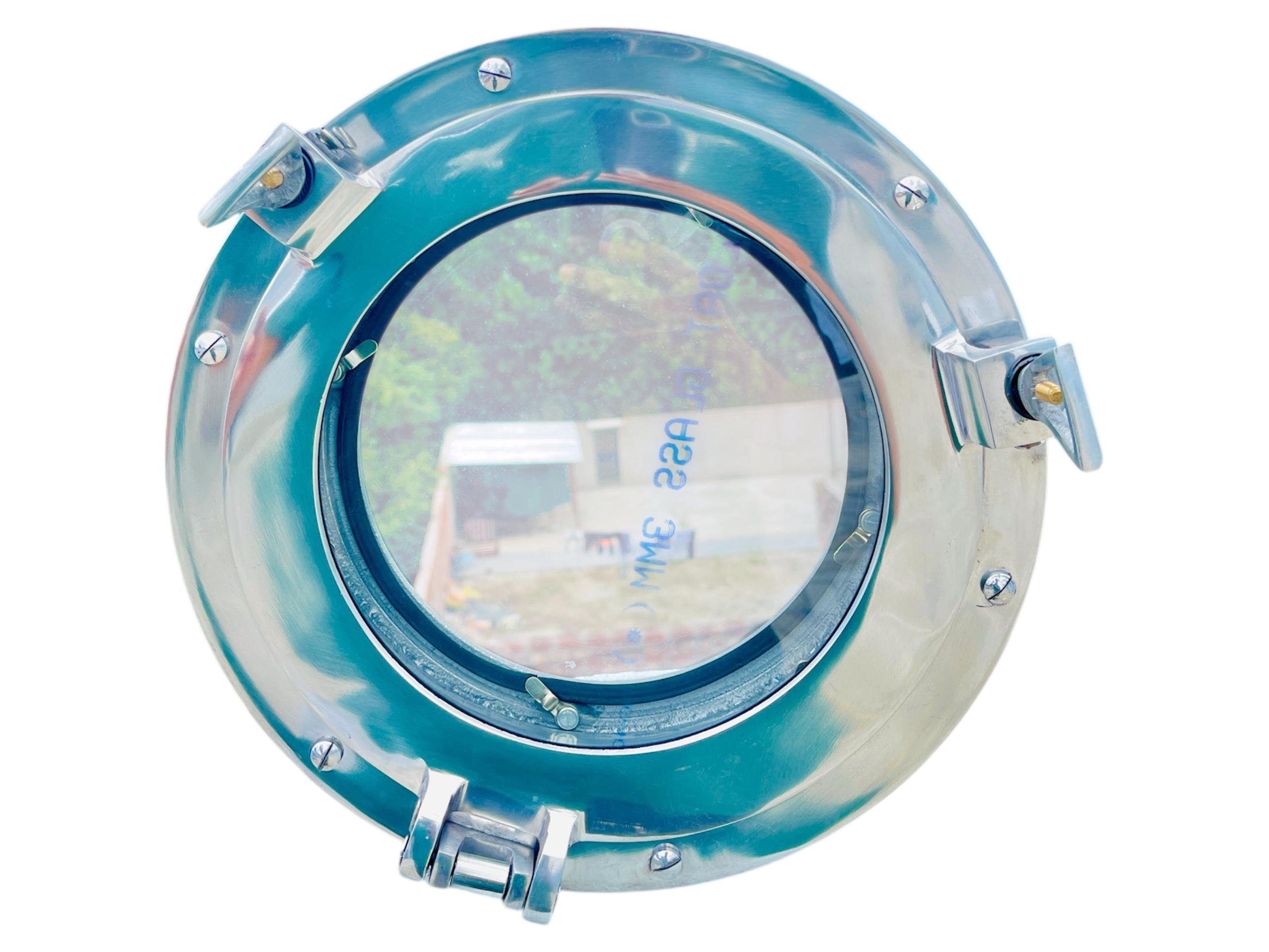Nautical Porthole Window Wall Decor: Silver Aluminum & Glass, 30.5cm - Etsy