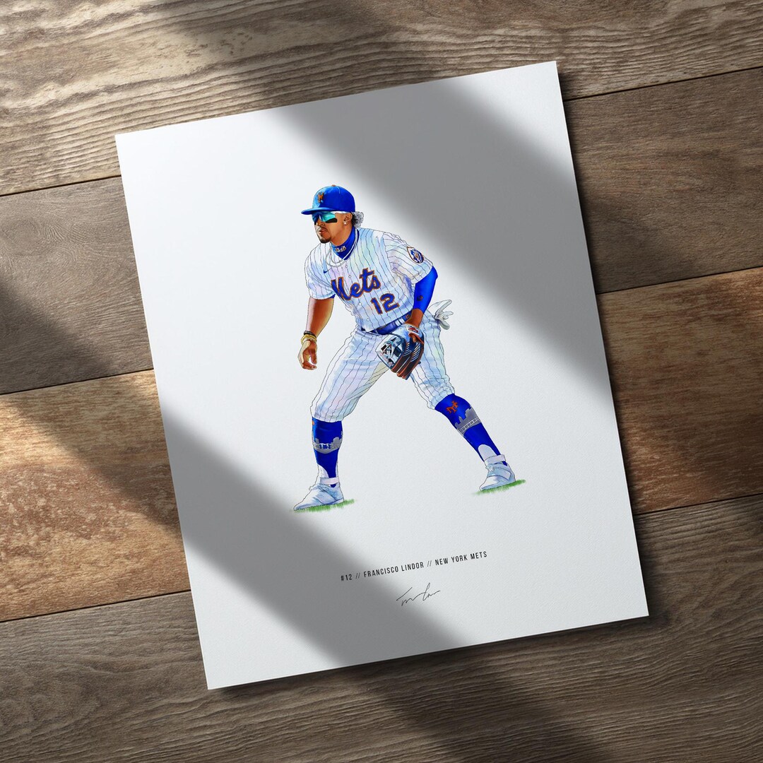 Francisco Lindor V1 New York Mets Baseball 8x10 Print Poster Art ...