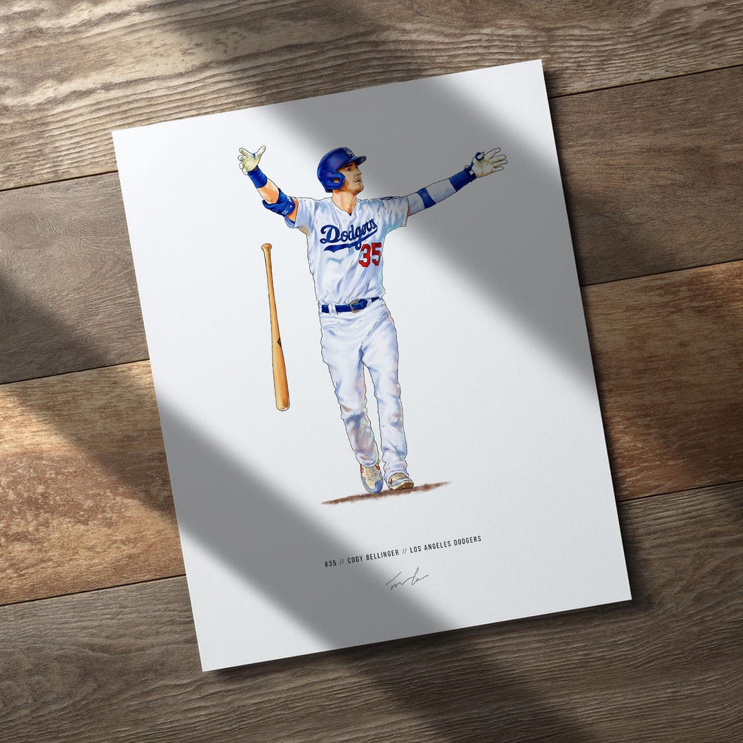Cody Bellinger V2 Los Angeles Dodgers Baseball 8x10 Print Poster Art - Etsy