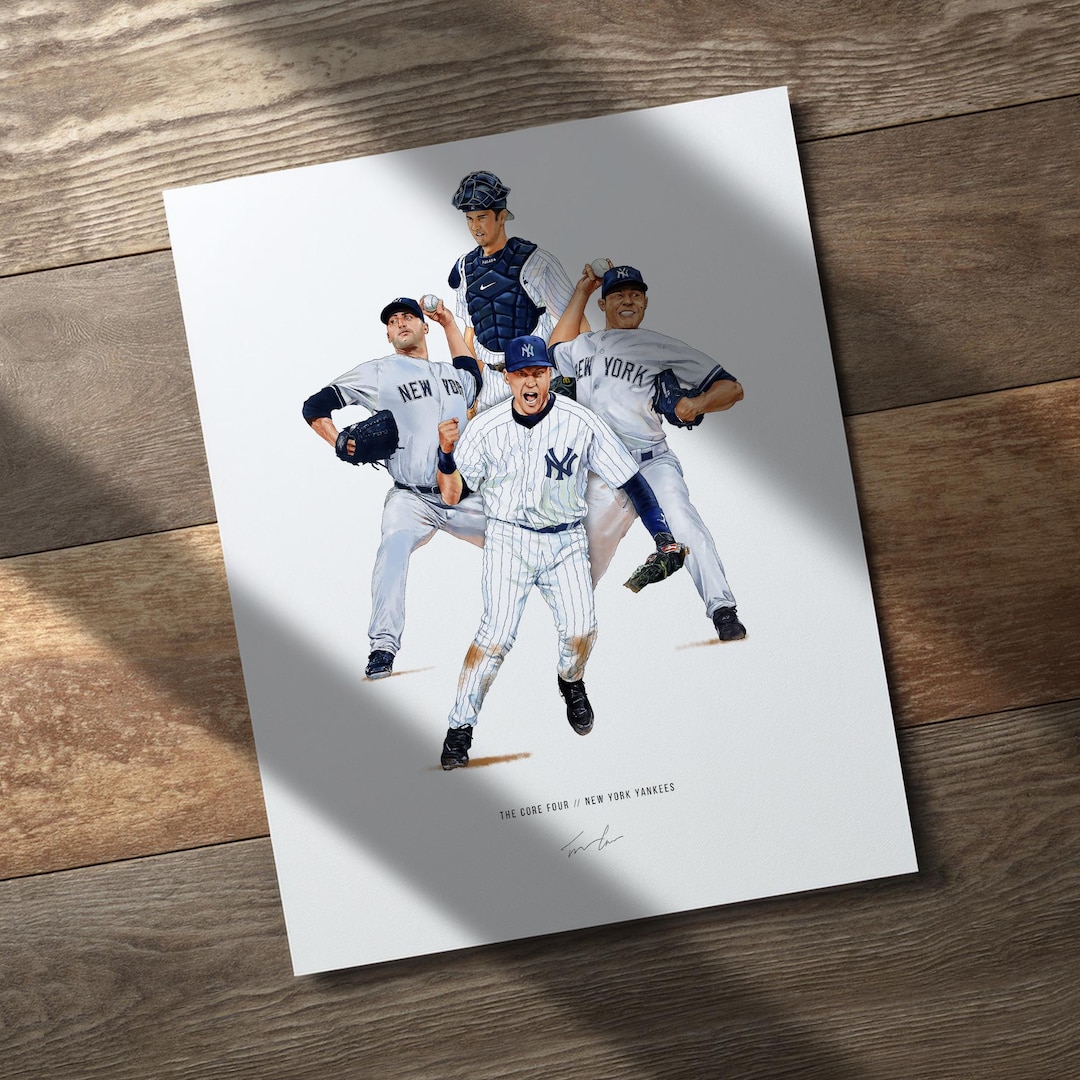New York Yankees Core Four 4 Derek Jeter Baseball Illustrated 8x10 ...