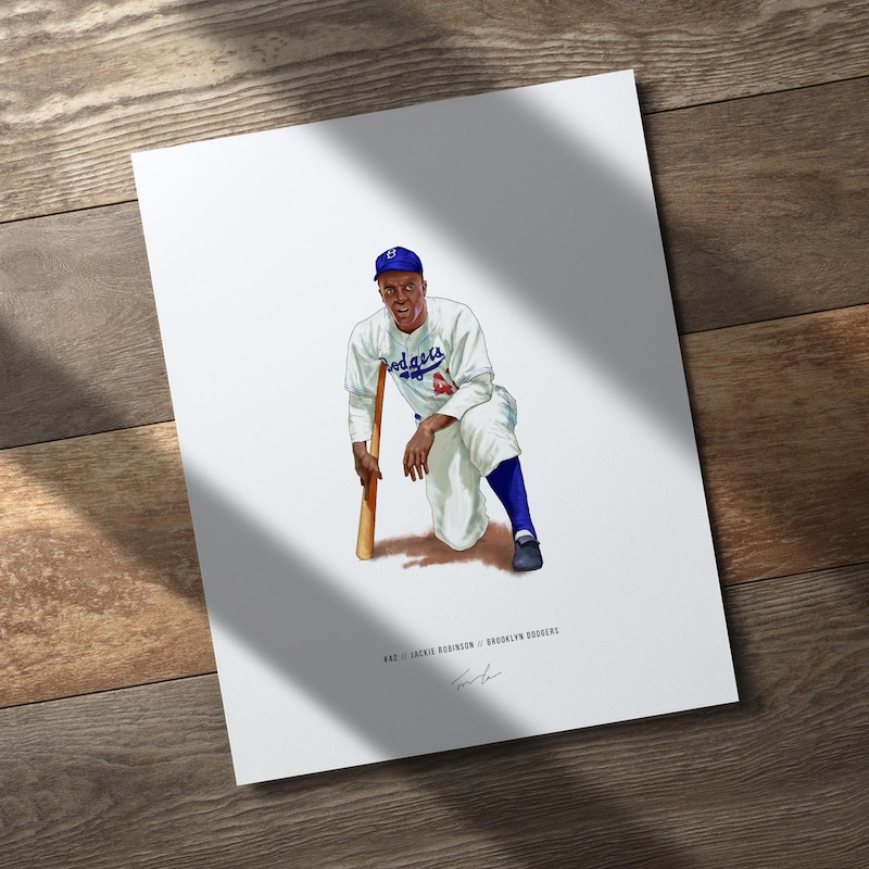 Jackie Robinson Poster - Etsy
