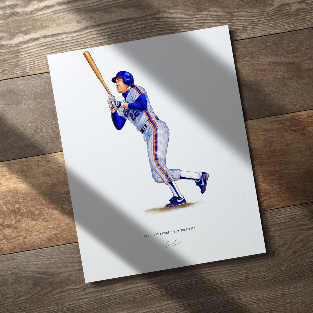 Ray Knight 1986 New York Mets Baseball 8x10 Print Poster Art ...