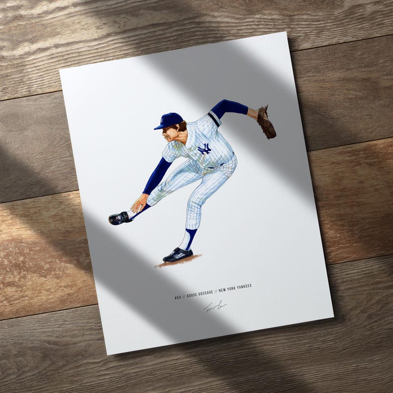 Goose Gossage New York Yankees Baseball 8x10 Print Poster Art ...