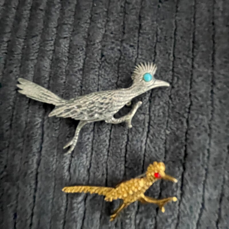 Gold Roadrunner Pin - Etsy