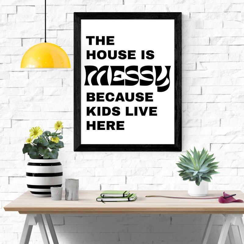 Messy House Sign - Etsy
